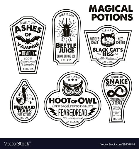 Free Printable Halloween Labels For Bottles And Potions Bottle Your Own