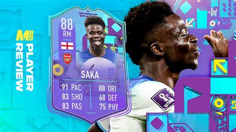WORLD CUP PHENOMS SAKA PLAYER REVIEW 88 SAKA FIFA 23 Ultimate Team