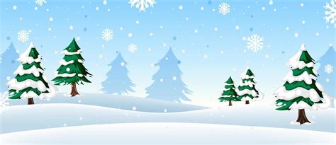 Snow Falling Background With Pine Tree 4194267 Vector Art At Vecteezy
