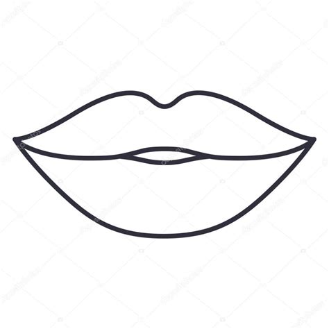 Labios Dibujo Para Colorear Ideas Labios Tatuados Letra