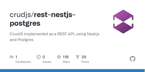 github crudjs rest nestjs postgres crudjs implemented as a rest api using nest js and postgres