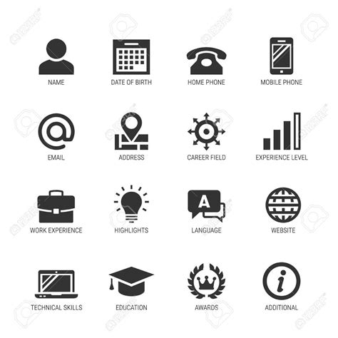 Resume Icon Vector Free Icons Library