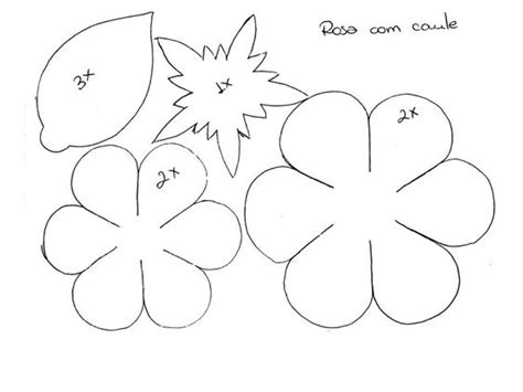 Molde De Flor De Papel Passo A Passo 20 Modelos Casa