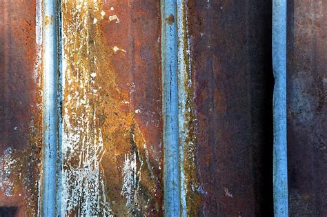 Rust Sheet Corrugated Sheet Weathered Texture Background Scrap
