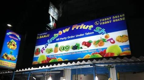 Multicolor Rectangle Backlit Flex Printing Acrylic Sign Board For