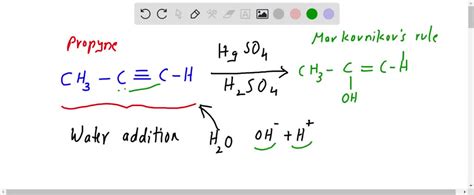 SOLVED The Major Product Obtained By The Treatment Of Propyne With