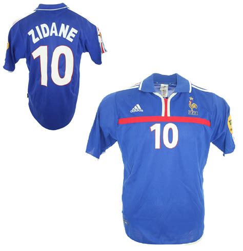 Adidas Frankreich Trikot 10 Zinedine Zidane 2000 Euro Herren S M L XL