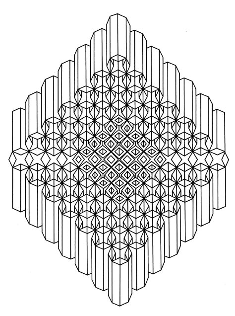 Op Art Disegni Da Colorare Per Adulti