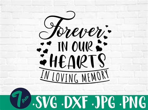 Forever In Our Hearts Printable Svg Forever In Our Hearts Sign