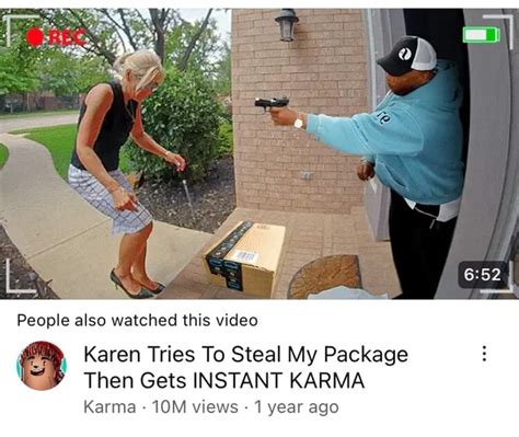 People Also Watched This Video Karen Tries To Steal My Package Then