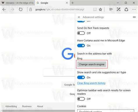 Change Default Search Engine Edge Change Default Search Engine In