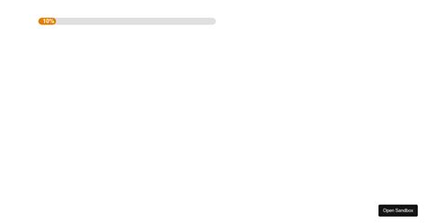 Simple React Progress Bar Codesandbox
