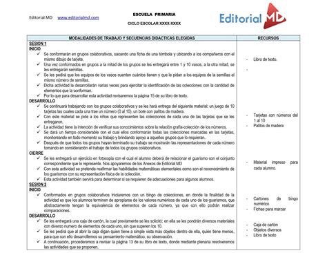 Planeaciones De Primer Grado De Primaria En Primer