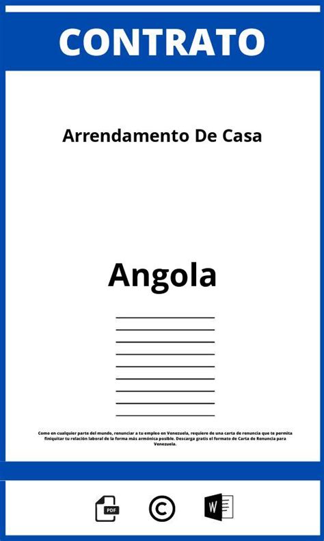 Contrato De Arrendamento Angola Word Image To U