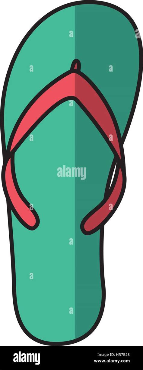 Flip Flops Isolated Icon Stock Vector Image Art Alamy