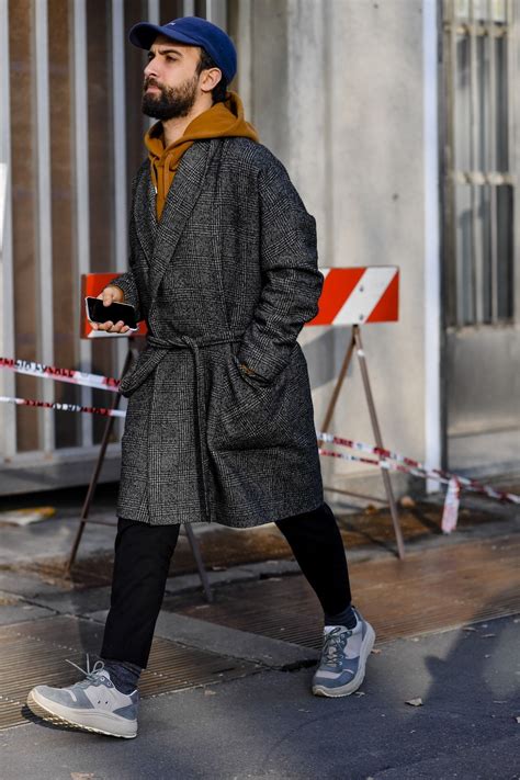 The Best Street Style From Milan Men S Fashion Week Aw Day Two