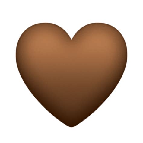 Emoji Coração Marrom Emojis para Copiar