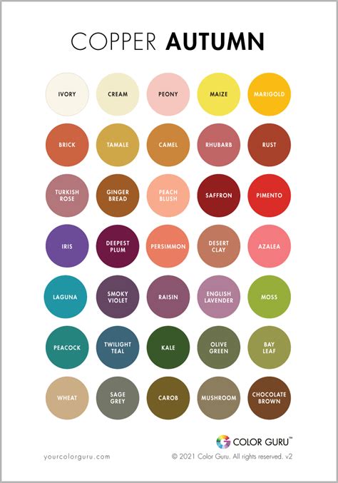 Autumn Color Analysis Are You An Autumn Explore The Palette