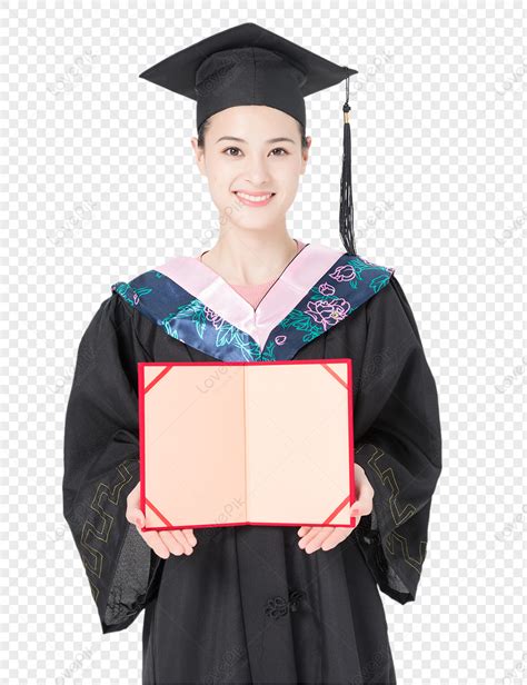 Retrato Graduado Femenino Que Sostiene Un Trofeo Trofeo Png Im Genes
