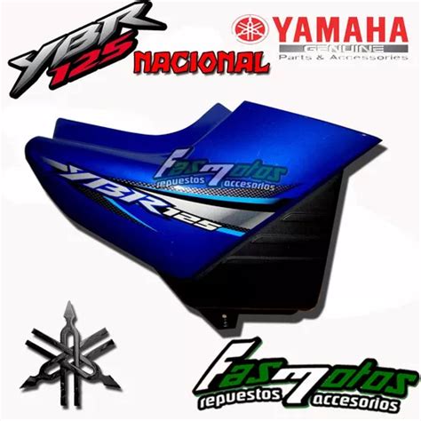 Cacha Bajo Asiento Yamaha Ybr Original Azul Derecha Fas