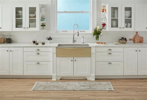 What Color Hardware Goes With White Kitchen Cabinets Golden Spike