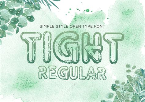Tight Font English Fonts Pngtree