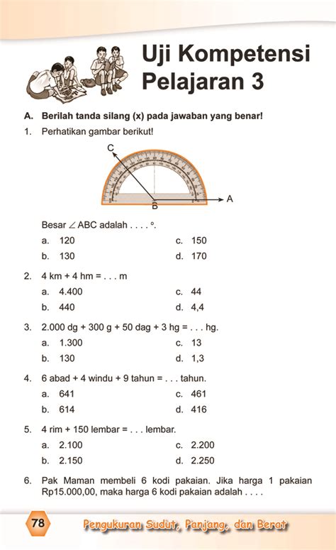 Kumpulan Soal Matematika Soal Ulangan Harian Matematika Kelas 4 SD