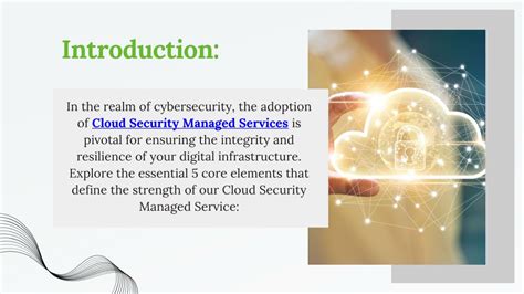 PPT Core Elements Of Cloud Security Managed Service PowerPoint