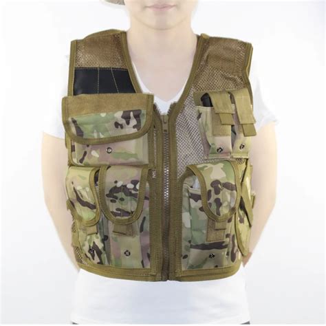 Chaleco táctico de malla multibolsillo para exteriores chaqueta