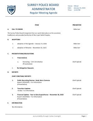 Fillable Online Surrey Police Board SPSBoard Fax Email Print