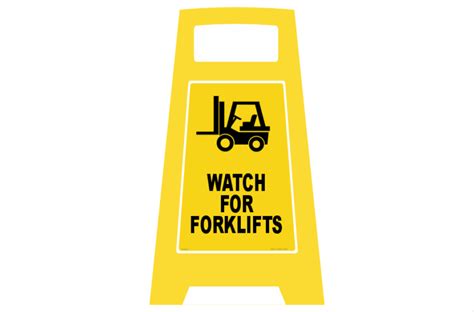 Watch For Forklifts Portable Sign Portable Sign Safety Signs