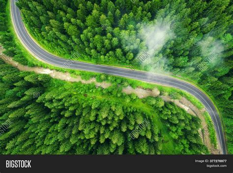 Aerial View Road Image Photo Free Trial Bigstock