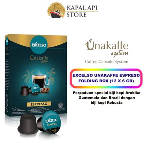 Kopi Kapsul Excelso Unakaffe Espresso Fbox Kapal Api Store