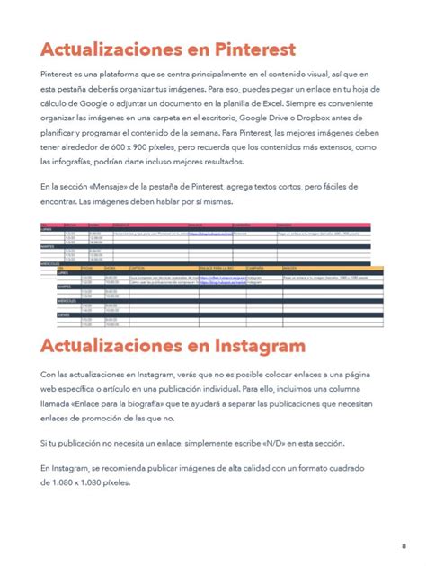 Calendario De Contenido Para Las Redes Sociales