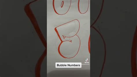 Drawing Graffiti Bubble Numbers Bubble Letters Youtube Clip
