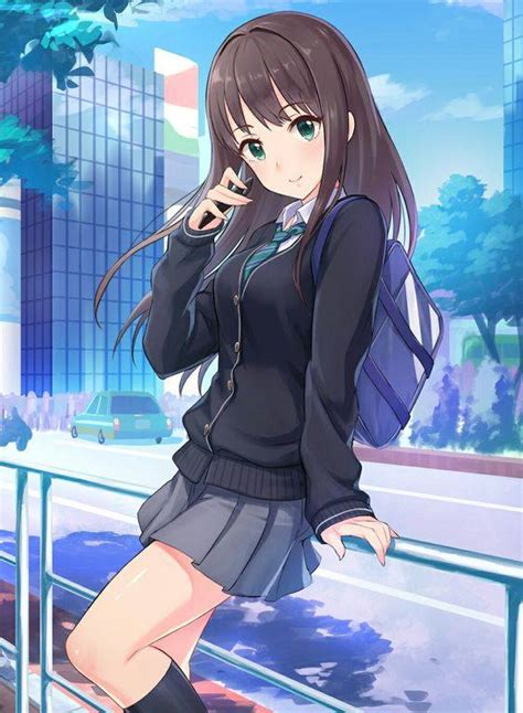 Hình Anime Học Sinh Dễ Thương Ảnh Anime Nữ Học Sinh