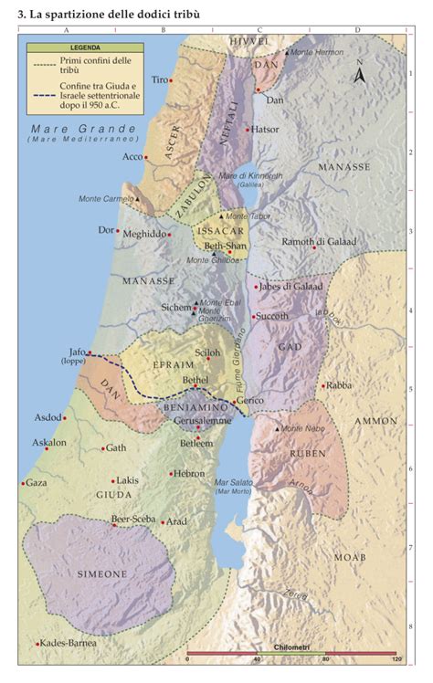 Old Testament Bible Maps Tribes