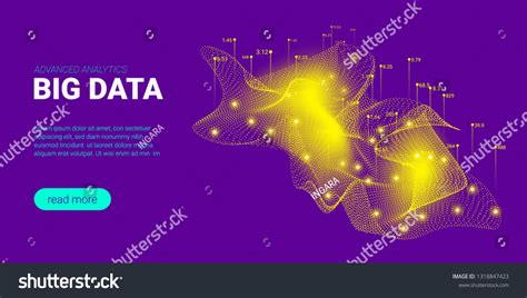 artificial intelligence big data analysis visualization stock vector royalty free 1318847423