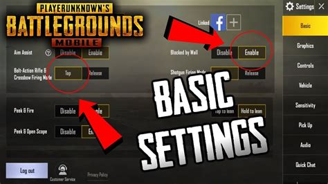 PUBG MOBILE BASIC SETTINGS BEST SETTINGS FOR GOOD AIM AND EASY