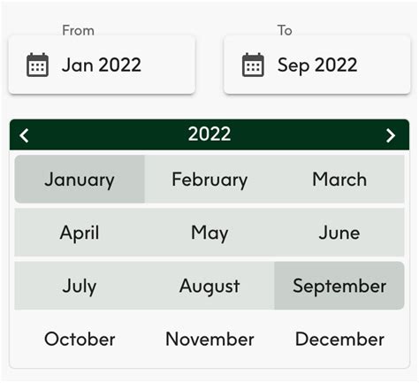 Pickers Allow To Pick A Range Of Months With Date Range Picker
