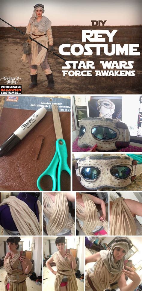 Star Wars Diy Rey Costume Starwars Halloween Ideas And Costumes
