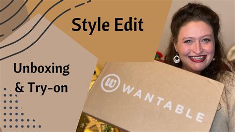 Wantable Style Edit Unboxing Try On YouTube