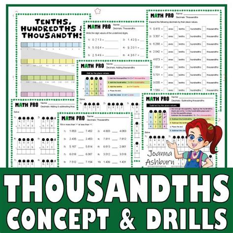 A No Prep Activity Pack To Teach Your Students On Decimals Thousandths