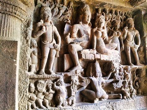 Ravana Shaking Mount Kailasa Ellora Cave 29 Near The Ent Flickr