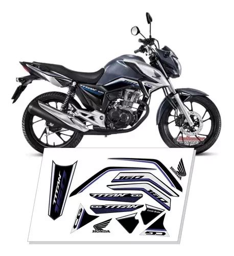 Kit Faixas Adesivos Cg Titan 160 2021 2022 2023 Personalizad