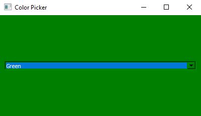 Python PyQt Program Color Picker