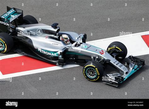 Mercedes Amg F1 W07 Hybride De Lewis Hamilton Banque De Photographies