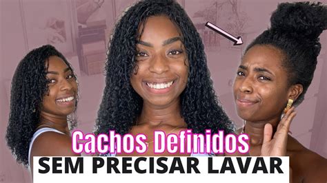 COMO FINALIZAR O CABELO SEM LAVAR Recuperando Os Cachos YouTube