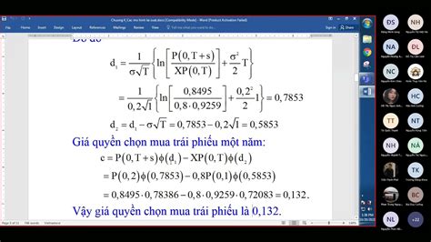 Bài tâp chương 4 Các mô hình lãi suất từ bài 1 đến bài 5 YouTube