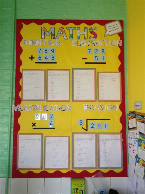 easy and useful maths display ks2 teaching displays class displays school displays classroom